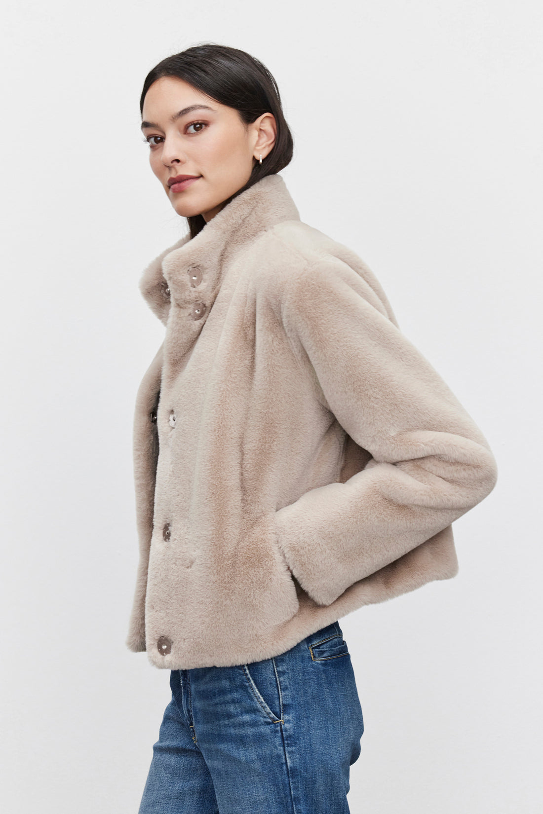 SHEENA LUXE FAUX FUR JACKET – Velvet by Graham & Spencer