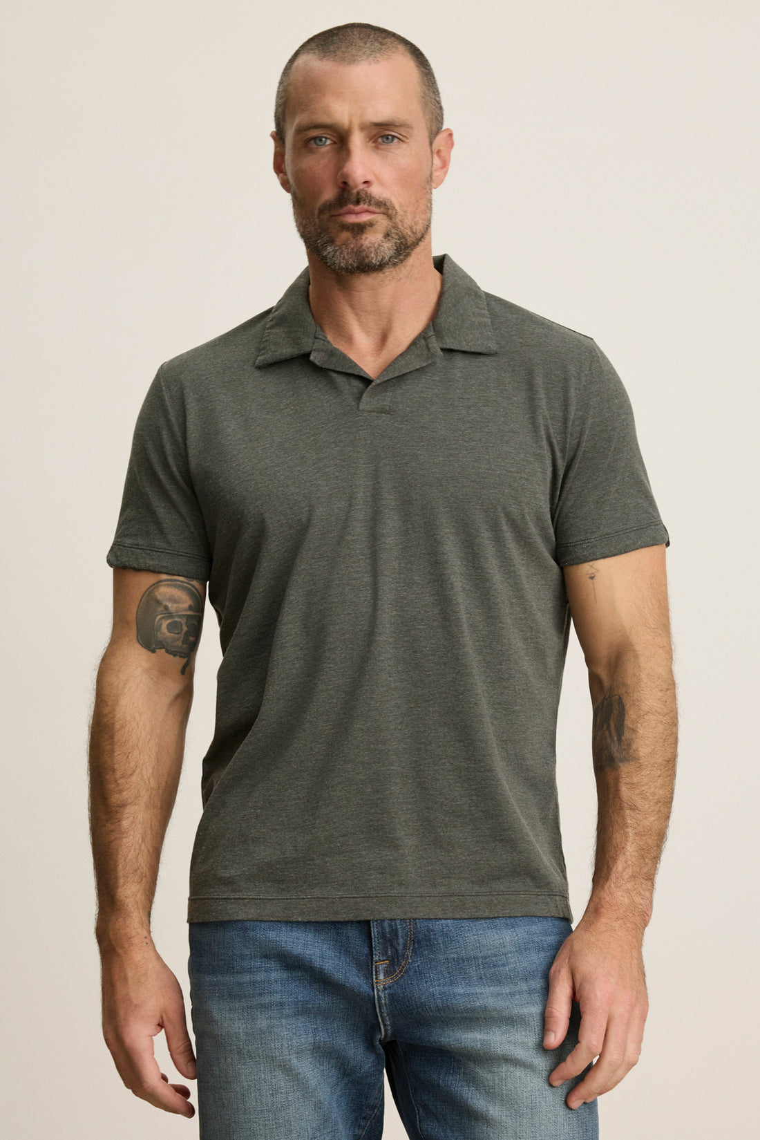 VAN TRIBLEND SHORT SLEEVE POLO – Velvet by Graham & Spencer