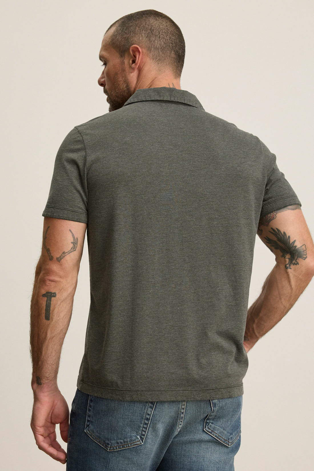 VAN TRIBLEND SHORT SLEEVE POLO – Velvet by Graham & Spencer